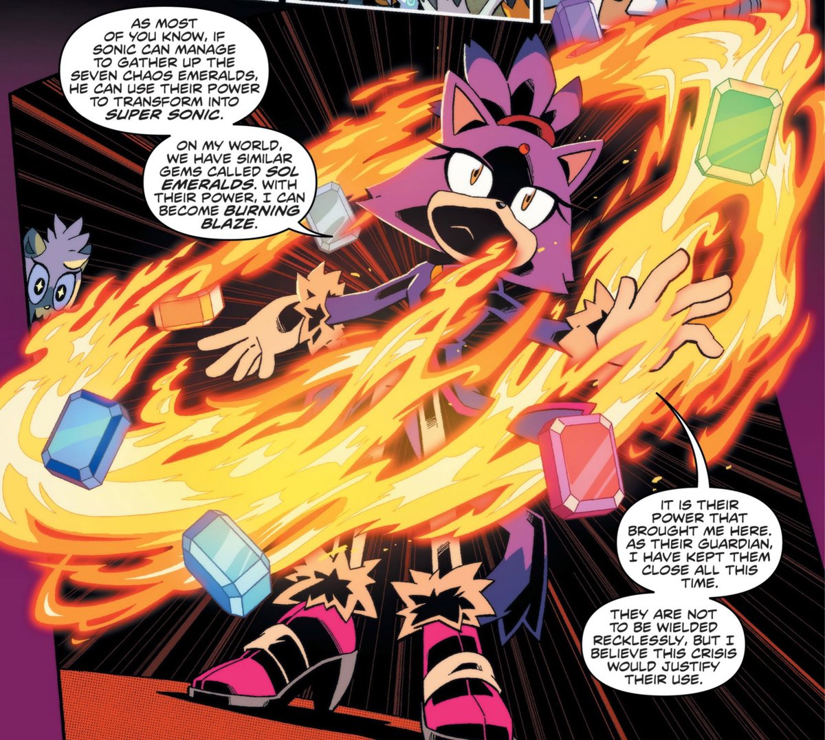 Sonic The Wereblog on Twitter: "Burning Blaze, from IDW's 'Sonic The Hedgehog' #9."