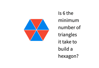 Concave Hexagon From 4 Triangles
