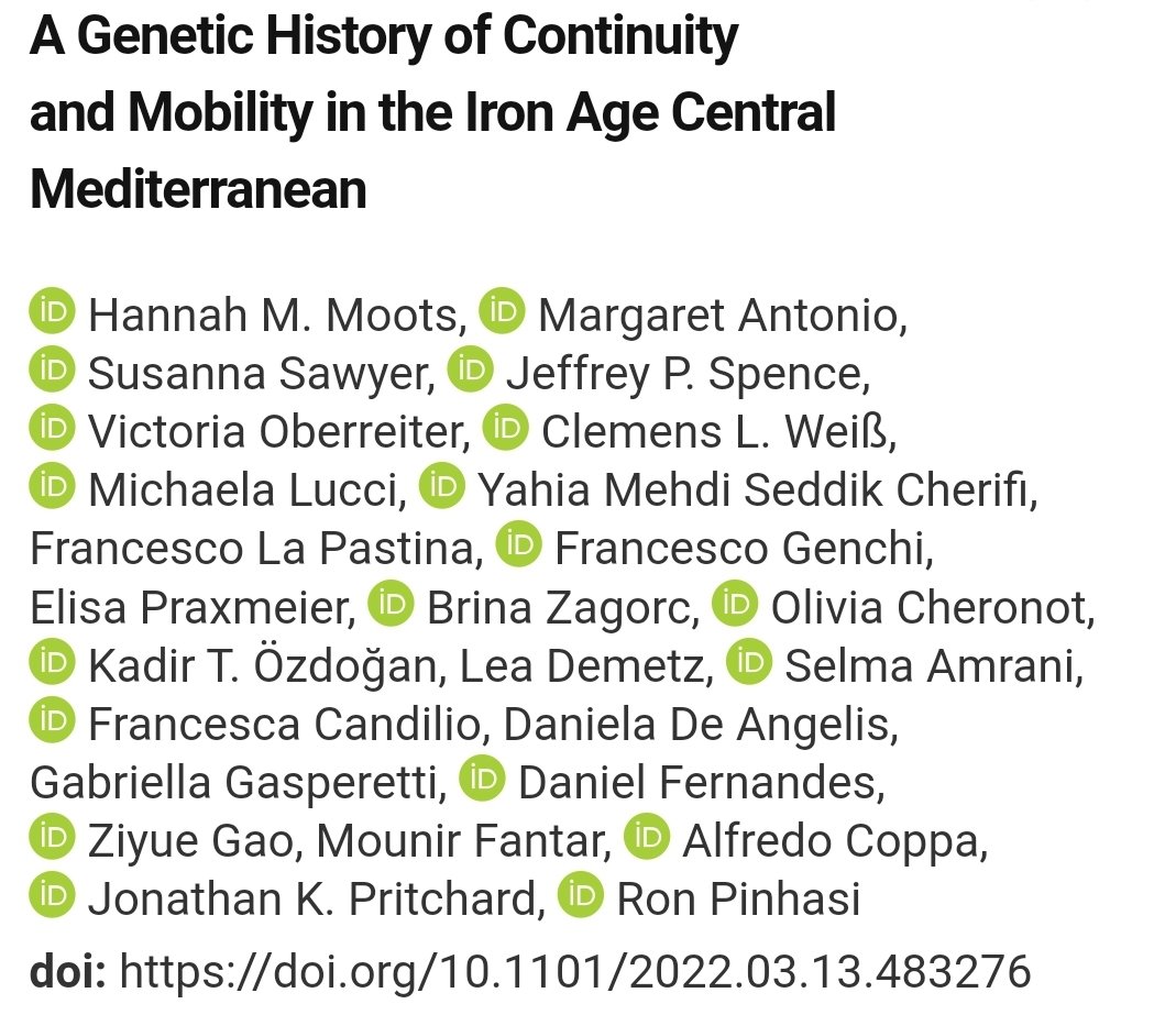 Kerkouane🇹🇳 Punic DNA analysis 🧵 - المسلسل من Jesse von Eerhart ...