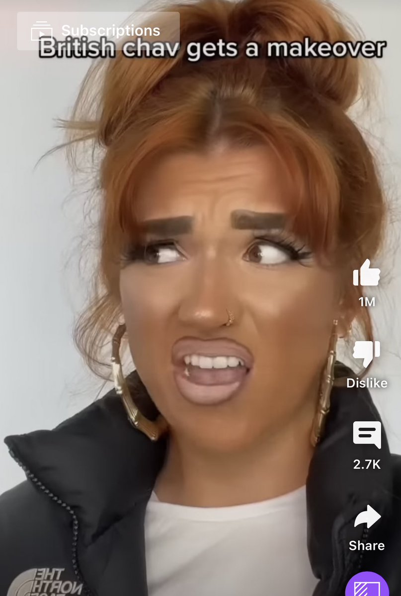 sab Their Totality on X At what point is like the satirical British chav makeup style approaching blackface bc this is a bit crazy to me https t 8dJxYHhmgr X