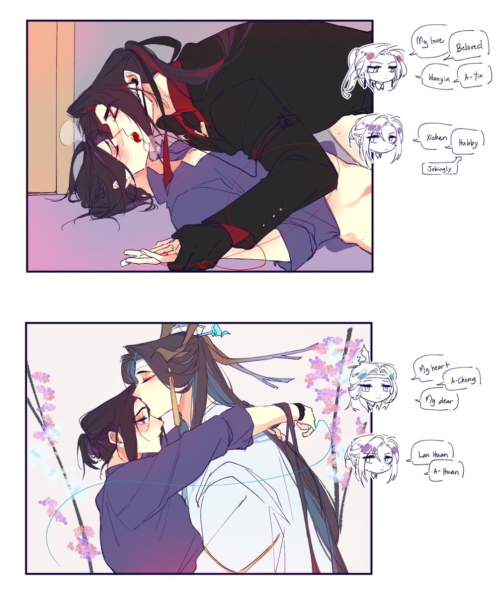 feng on Twitter: "au: xicheng but lan huan and lan xichen are twins"