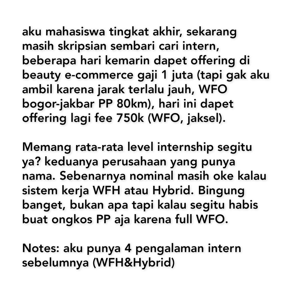 BACA RULES DI (bit.ly/worksfess) on Twitter: "work! minta sarannya kakak-kakak, sepertinya aku ...