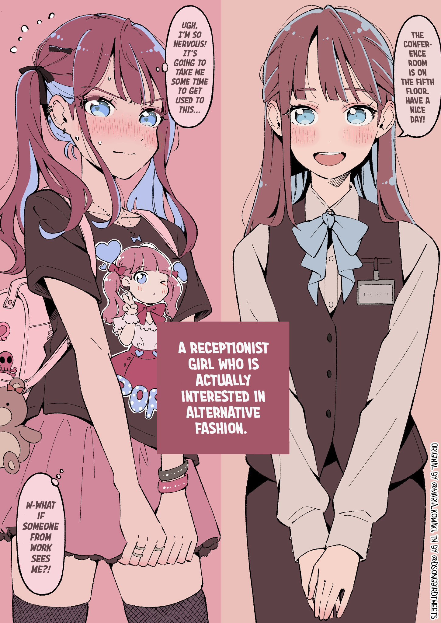 Yaku Translations on Twitter: ""Gap Moe Girl When She’s Off From Work" by @maria_komaki #manga # ...