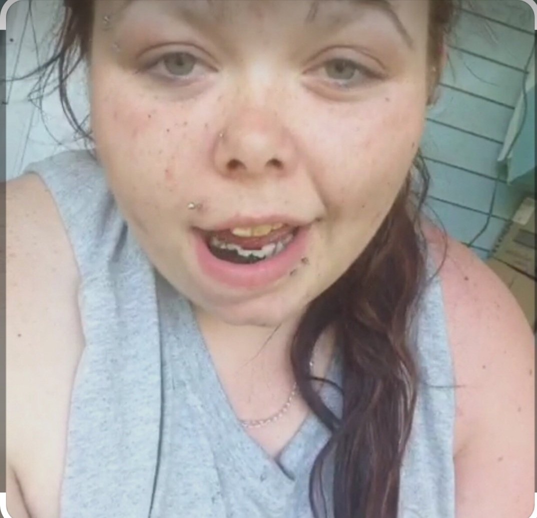 Woman Chewing Tobacco