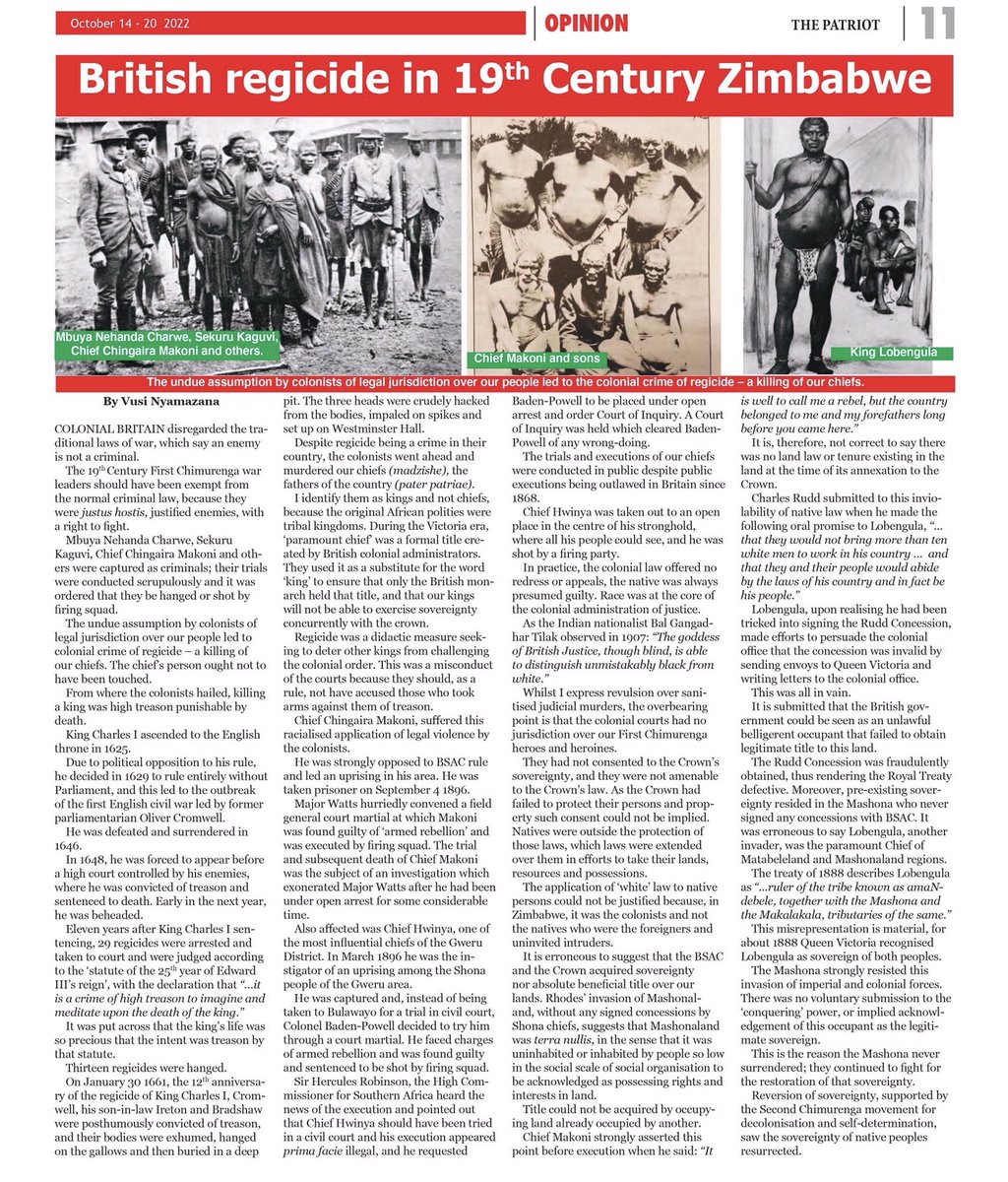 19/. “You call me a rebel, but the country belonged to me & my ...