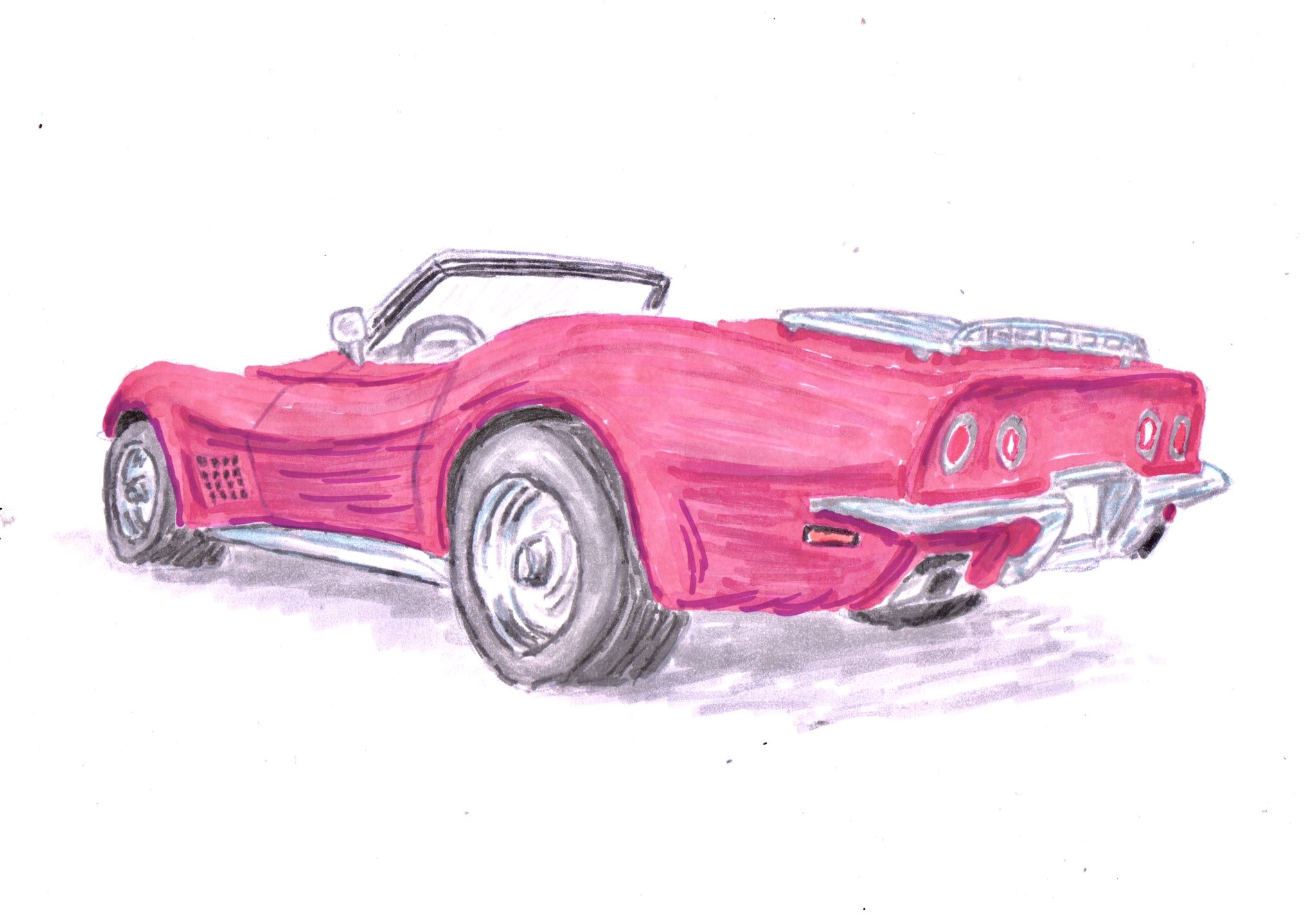 Corvette Drawing