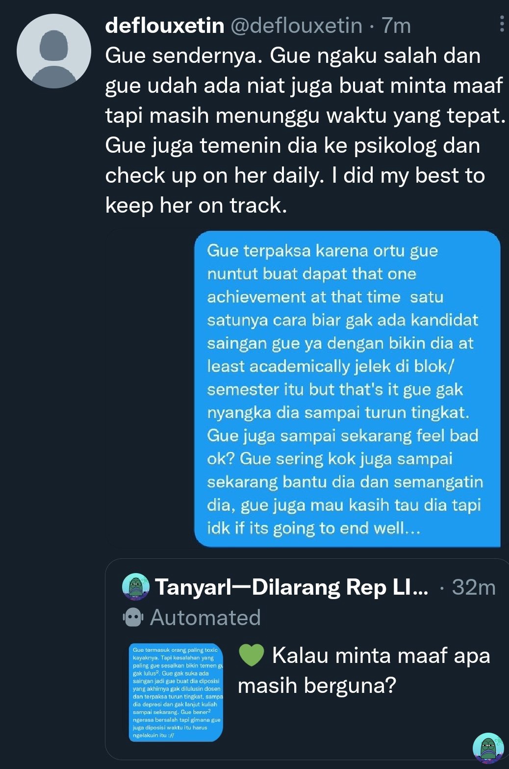 Tanyarl ㅡ Dilarang 🔞 on Twitter: "💚 Gue butuh solusi bukan hujatan, kalian gak tau apa² https ...