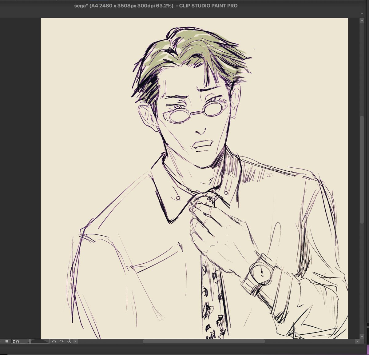 「liked this sketch of nanami v much . . . 」aisha (´༎ຶོρ༎ຶོ`)の漫画