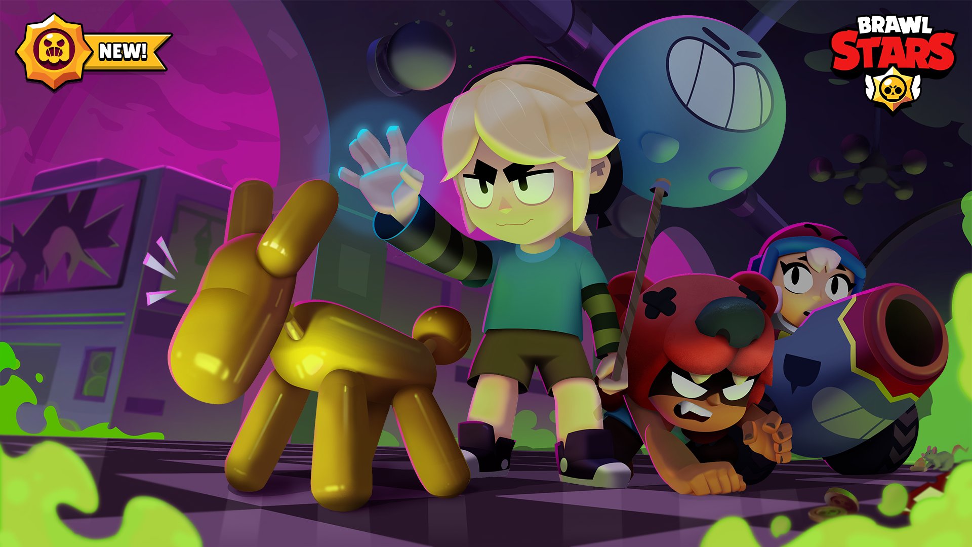 Brawl Stars On Twitter Spooky Has Your Back 🐶🎈 Guss New Star Power