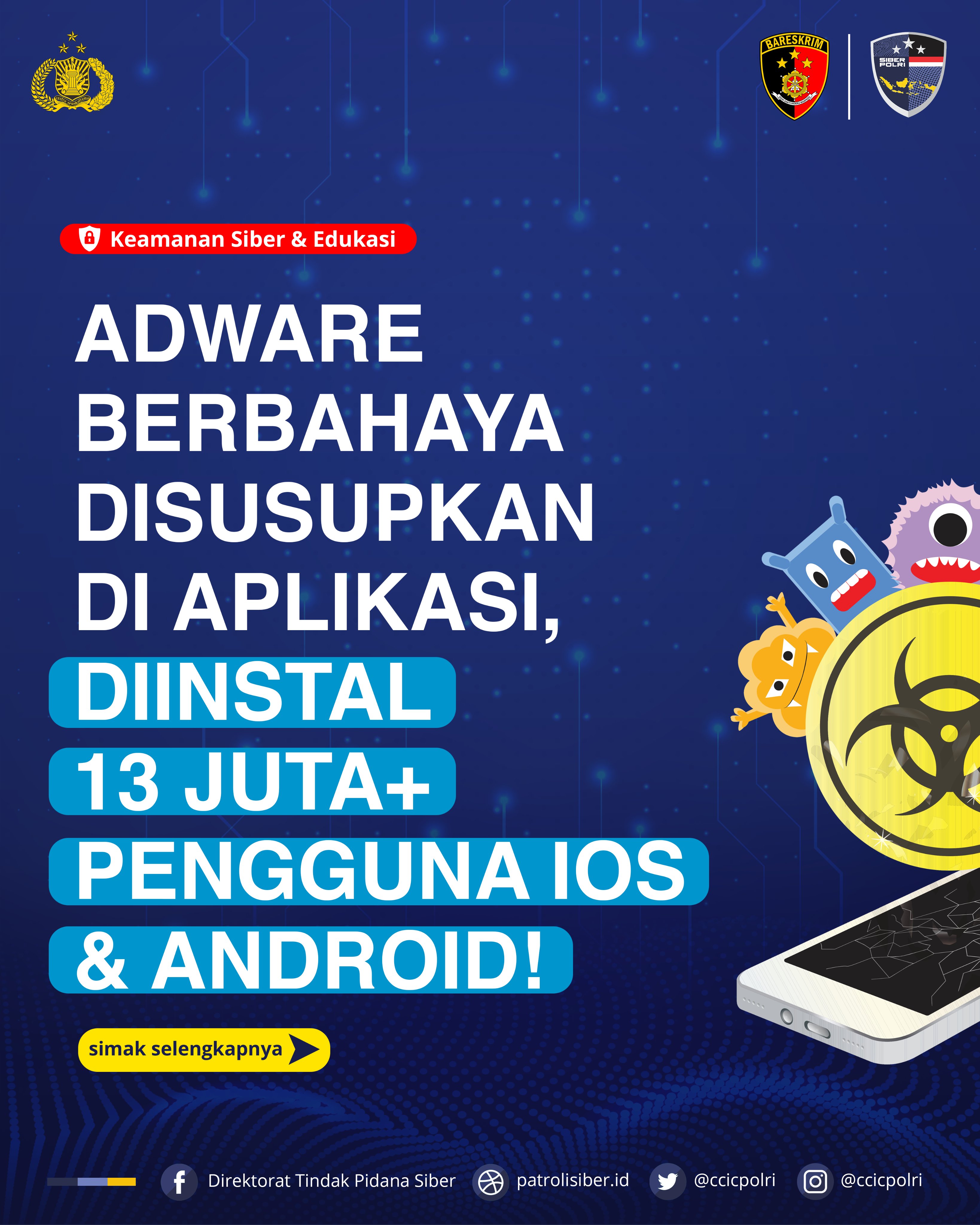 Direktorat Tindak Pidana Siber Bareskrim Polri (@CCICPolri) / Twitter