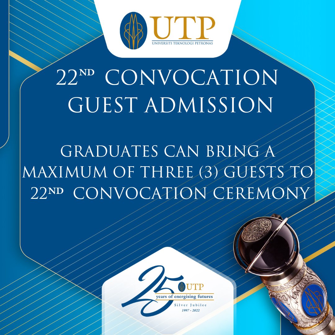UTP on Twitter: "We would love to have all your family and friends attend in-person, so ...