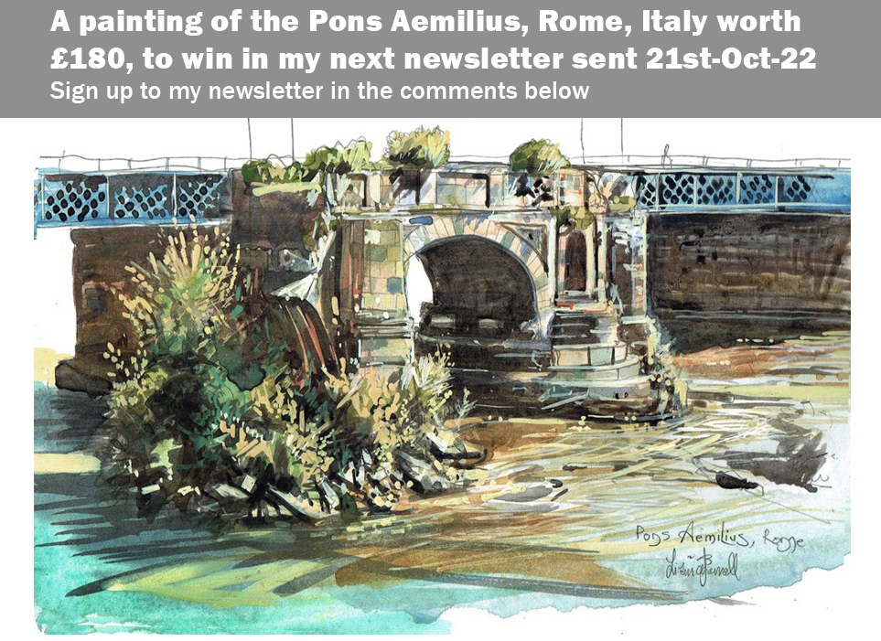 Drawing of Lyme Regis art sunbathers - Liam O'Farrell