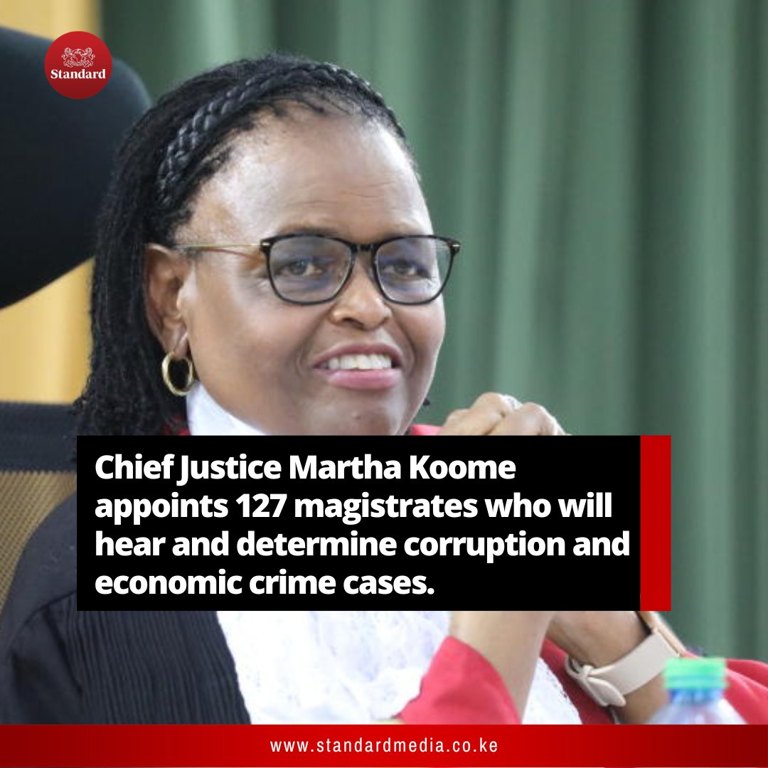 Chief Justice Martha Koome appoints 127 magistrates who will hear and ...