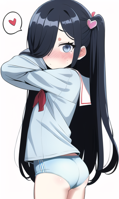 lilstar on Twitter: "#NovelAI おすすめ prompt 紹介！ 「 adjusting hair 」 髪をいじる prompt です 「hair over one ...