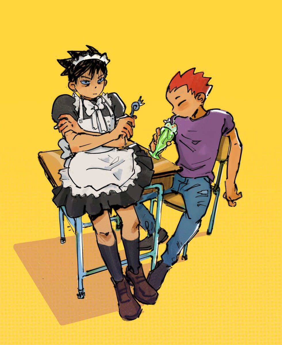 「Maid ritsu slay #mobpsycho100 」|SiBのイラスト