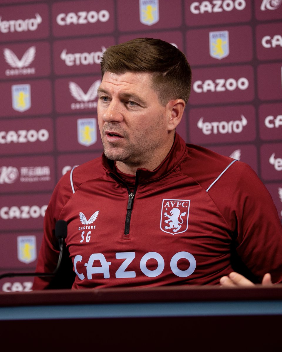 🔜 #AVLCHE Steven Gerrard joined the media this afternoon to preview the ...