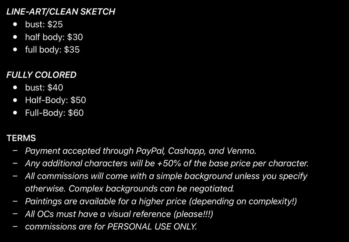 「hellloooooo ill have 10 slots open to start! please message 」adonisの漫画