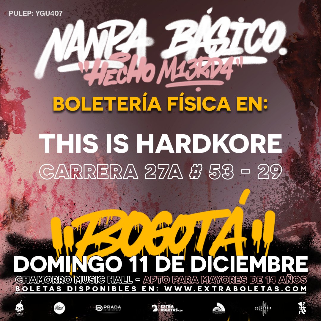 Nanpa Básico on Twitter: "Mi gente de Bogotá 🇨🇴 Nos vemos el 11 de diciembre🔥🔥🔥 👉https://t.co ...
