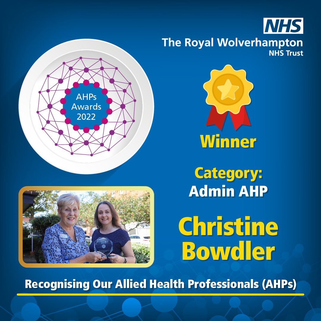 The Royal Wolverhampton NHS Trust 🏥 on Twitter: "A massive congratulations to Christine Bowdler ...