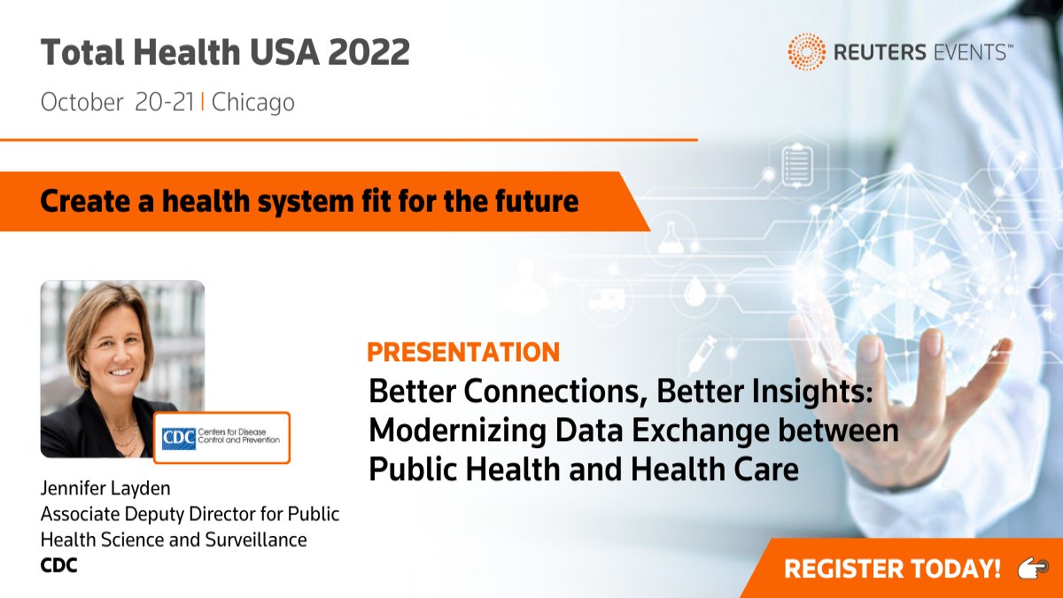 CDC's Jennifer Layden will be speaking at the @REhealthcare # ...