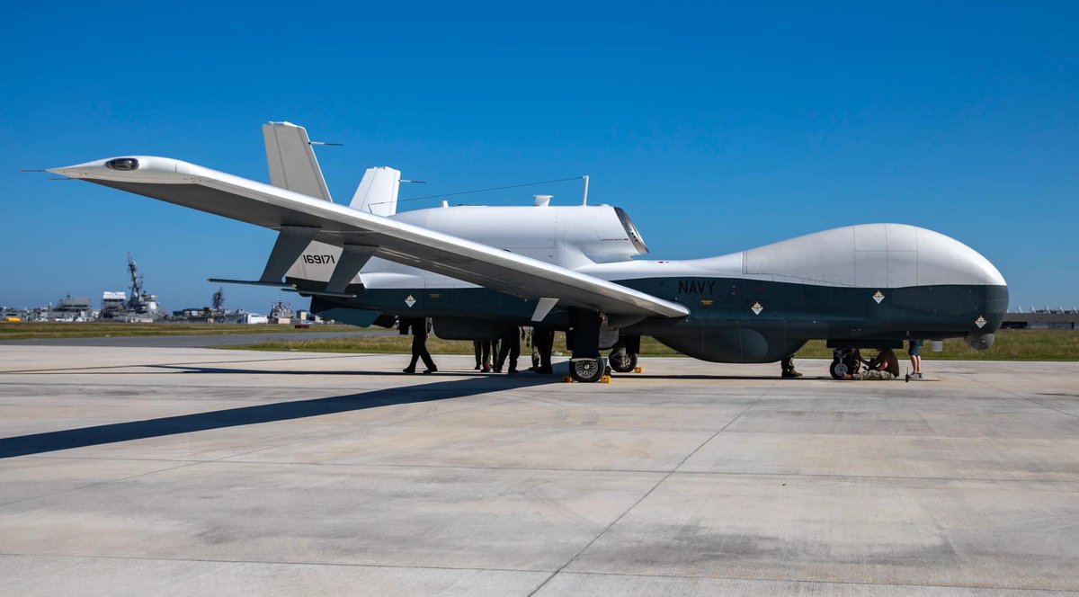U.S. Fleet Forces on Twitter: "An upgraded Navy MQ-4C Triton Unmanned Aircraft System arrived at ...