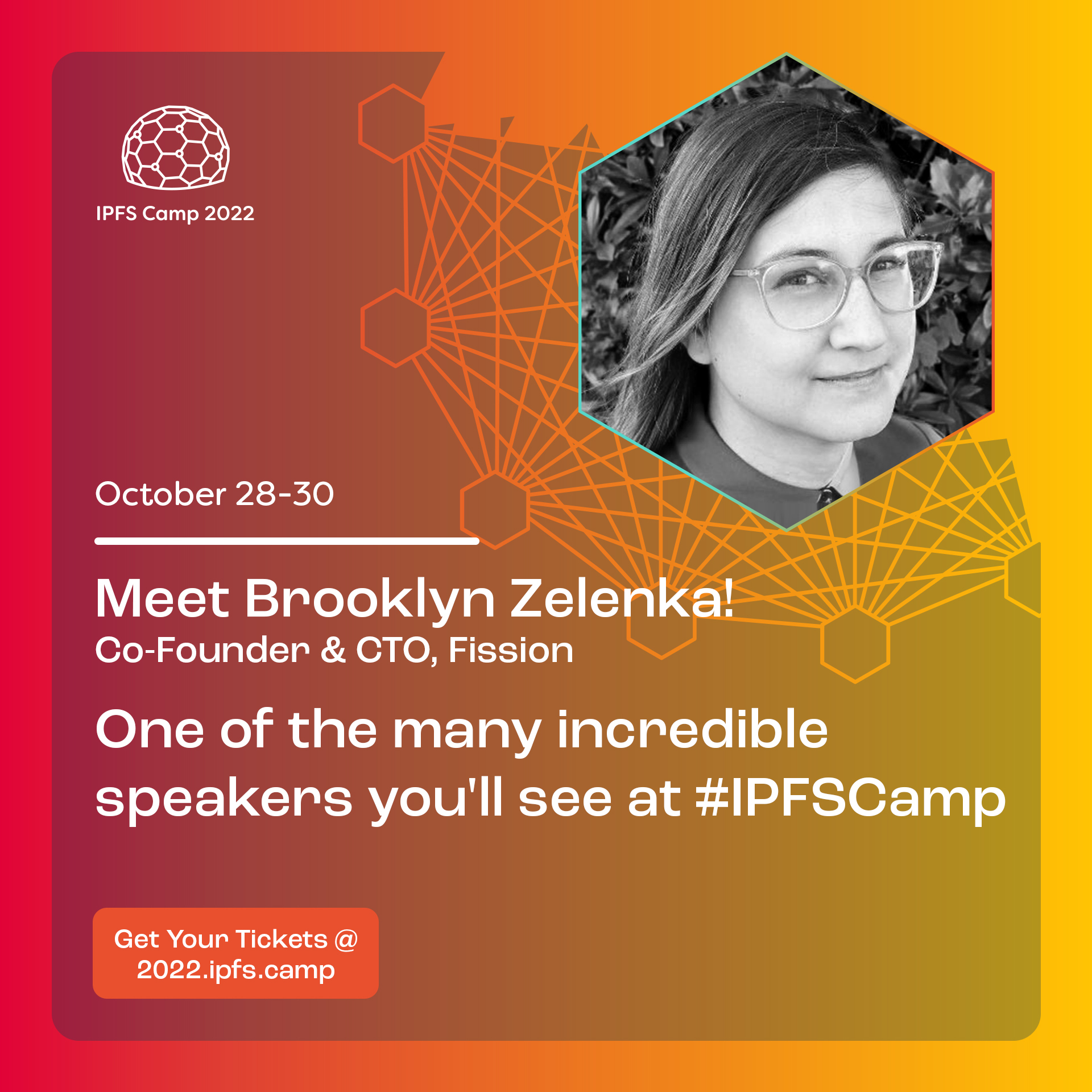 IPFS on Twitter: "👋 Meet one of the many incredible speakers you’ll see at #IPFSCamp. 🗣️ ...