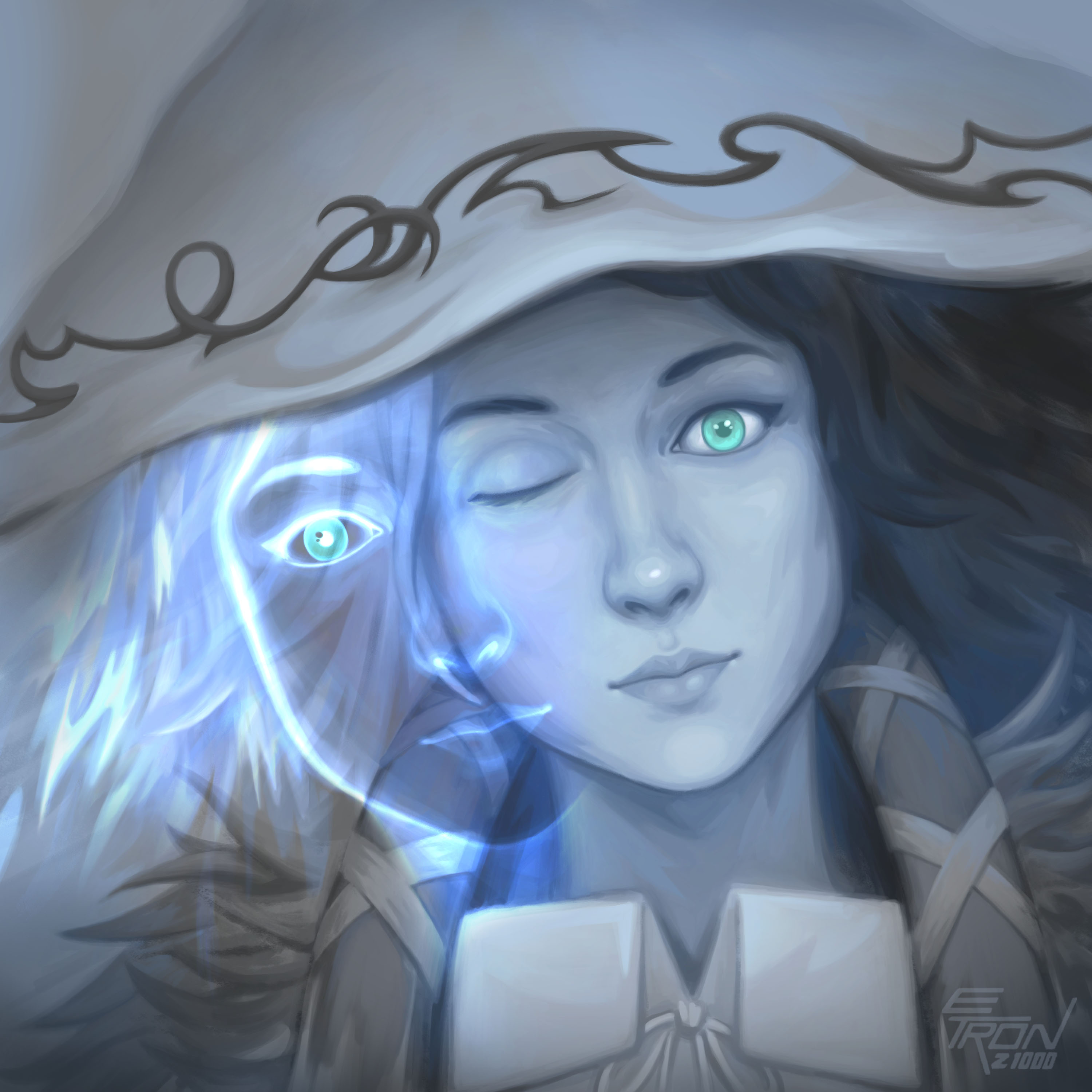 Erik on Twitter: "Lunar Princess Ranni. Day14: Phantasm #Soulstober2022 #Soulstober #eldenring ...