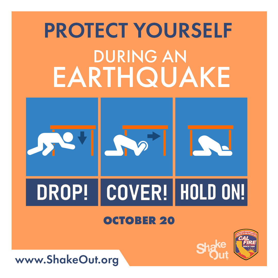 Earthquake Drill Poster