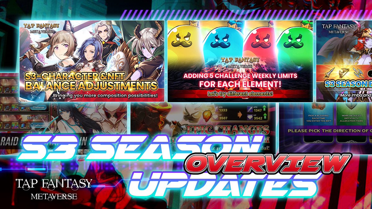 hassssy@草.C.C on Twitter: "RT @tapfantasy2021: 📌A detailed version of S3 new features&changes ...