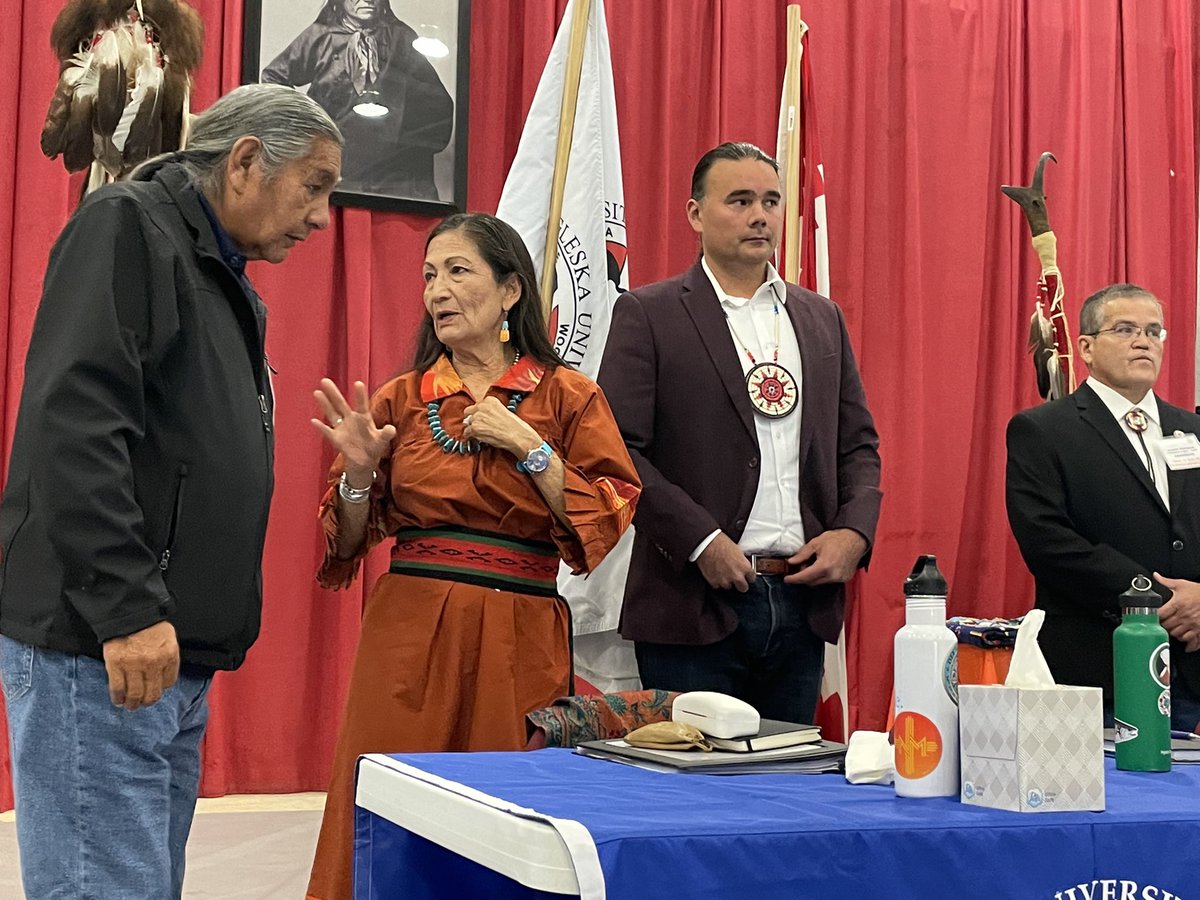 Lee Strubingers Tweet Interior Secretary Deb Haaland In Mission Sd