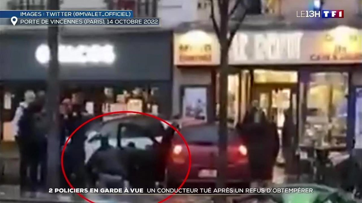 TF1Info on Twitter: "Deux policiers en garde à vue : un conducteur tué après un refus d ...