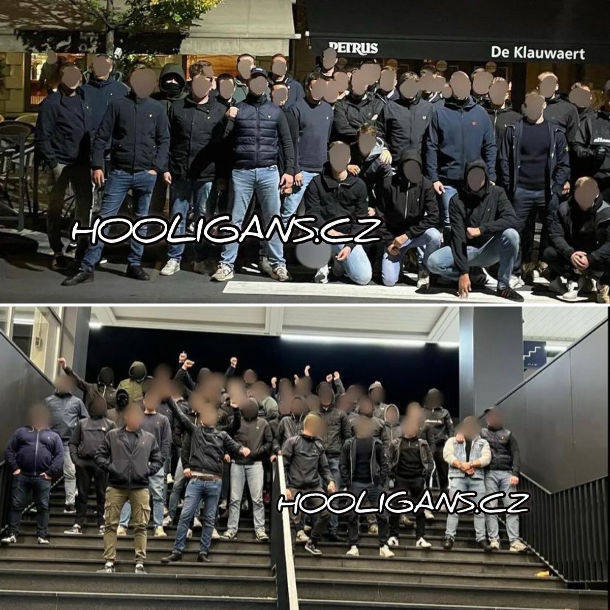 Hooligans.cz Official on Twitter: "14.10.2022🇧🇪Kortrijk 𝕳ooligans day before derby in centrum ...