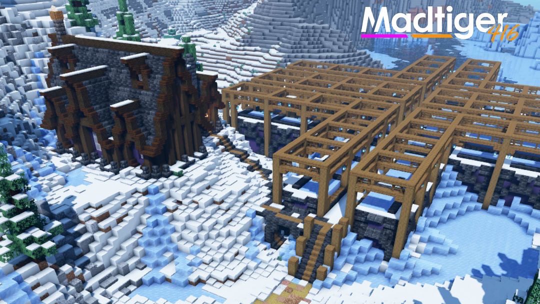 Minecraft Ice Bridge Minecraft Piston Bridge Build
