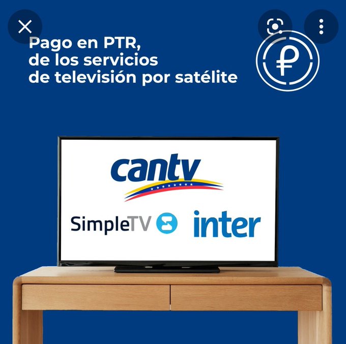Ramon Suniaga on Twitter: "Paga tus servicios de televisión por cable con la #PETROAPP Cantv ...
