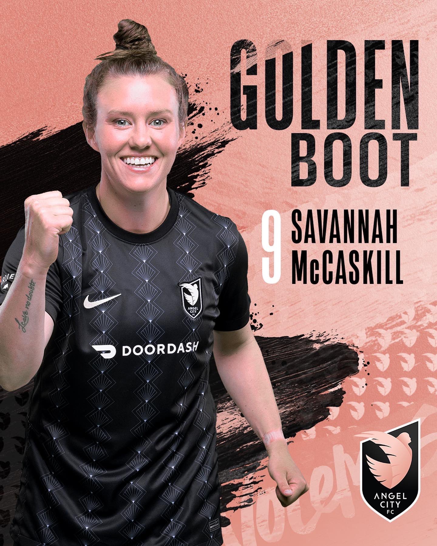 Angel City FC on Twitter: "Savannah McCaskill won the Golden Boot Award at the 2022 Angel City ...