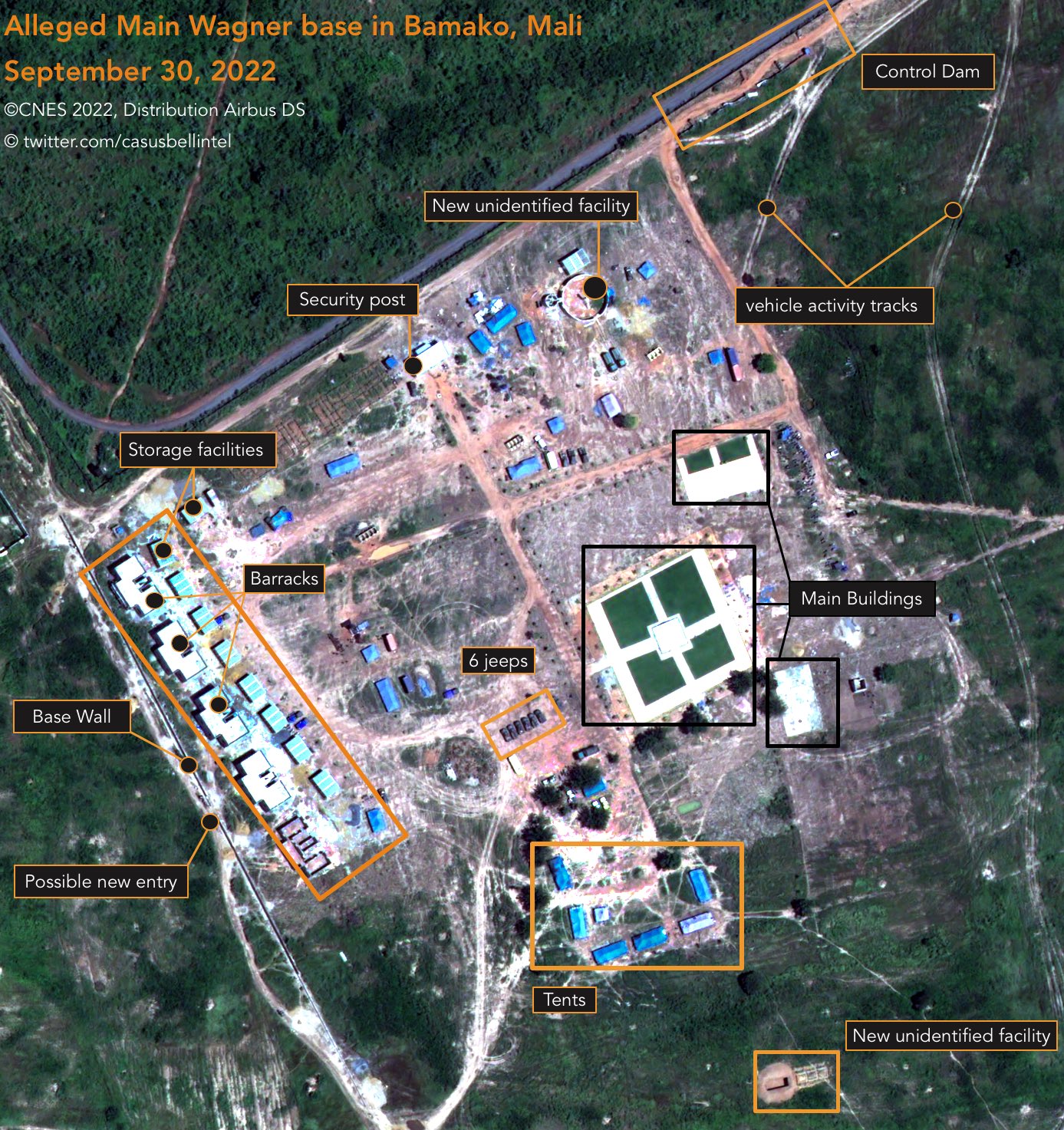 Casus Belli 🛰 on Twitter: "🇲🇱🇷🇺 New Update on #wagner alleged main base in #Bamako New ...