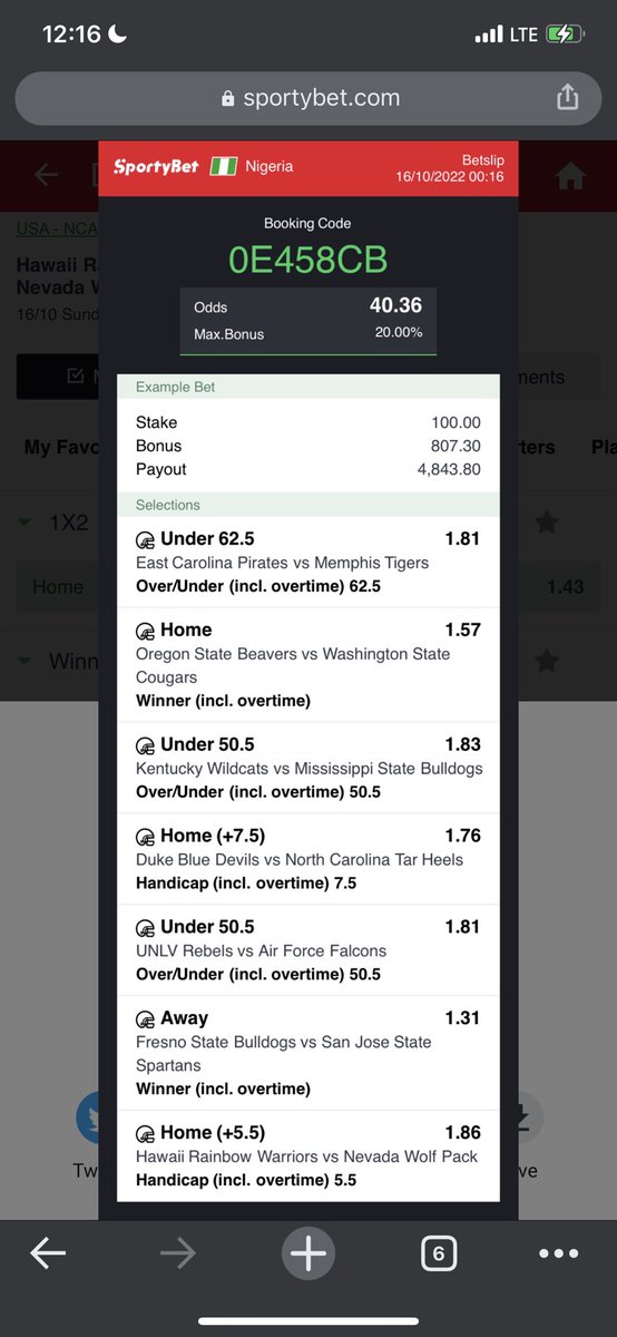 Duke Of Osogbo🇳🇬 on Twitter: "Sportybet lines high Asf"