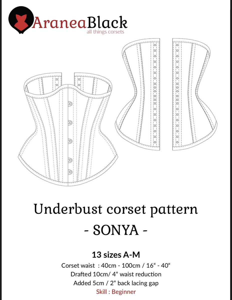 Underbust Corset Sewing Pattern