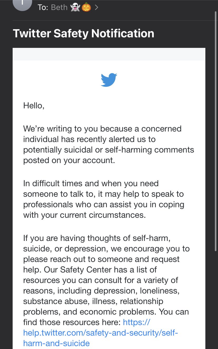 spooky Beth On Twitter I Appreciate The Concern But The Tweet spooky-beth-on-twitter-i-appreciate-the-concern-but-the-tweet