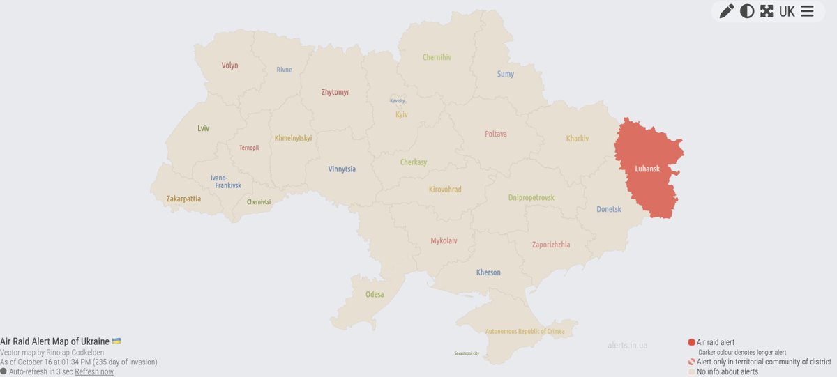 Air raid warnings announced across Ukraine - - Thread from Euromaidan ...