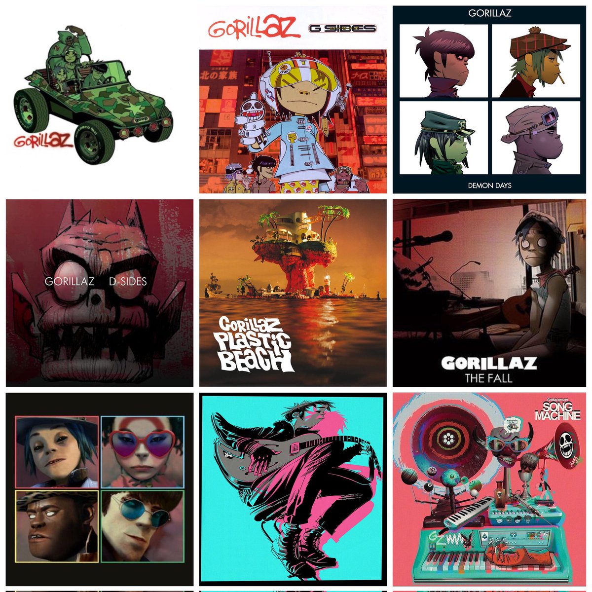 Gorillaz The Fall Album Cover