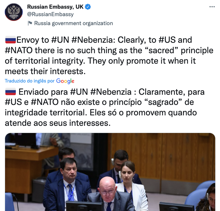 Hoje no Mundo Militar on Twitter: "A Rússia, que invadiu a Ucrânia e tenta ilegalmente anexar ...