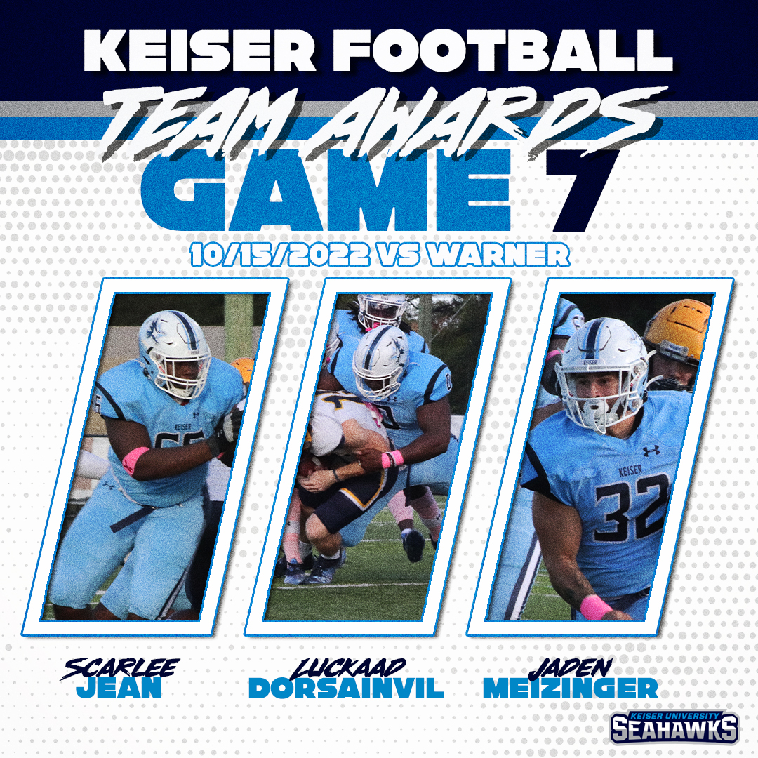 Keiser Football on Twitter: "🏈 𝗧𝗲𝗮𝗺 𝗔𝘄𝗮𝗿𝗱𝘀 - 𝗚𝗮𝗺𝗲 𝗢𝗳𝗳𝗲𝗻𝘀𝗲 Scarlee Jean - 2️⃣4️⃣3️⃣ yds rushing ...