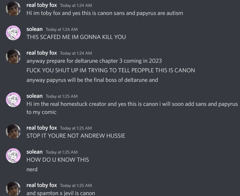 yanicakes 🇵🇭 on Twitter: "@Pond_7233 yes i confirmed this with toby fox himself let me get the ...