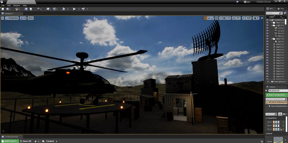 Some more work on my airport level for the gamejam #UnrealEngine #UE4 #Gamedev #Gamejam # ...