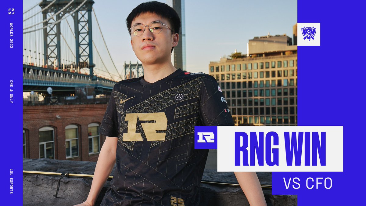 LoL Esports on Twitter: "#RNGWIN @RNG take down @CTBC_cfo and are now 5-0 in Group D! #Worlds2022"