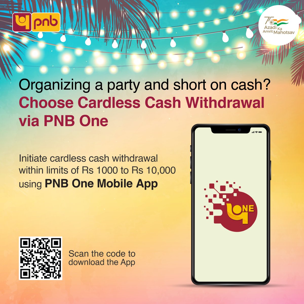 Punjab National Bank on Twitter: "Keep the party going with Cardless Cash Withdrawal with PNB ...
