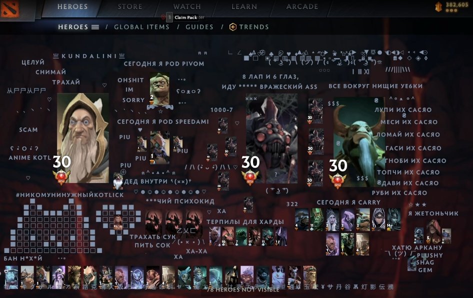 Reddit Dota 2 on Twitter: "Today i stumbled on a e-girl custom hero grid abomination - /u ...