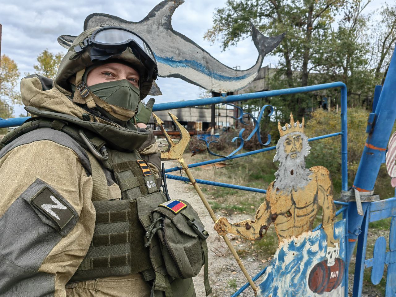 Necro Mancer on Twitter: "Энергодар, Запорожская обл., яхт-клуб "Волна", пропагандон Журавлёв и ...