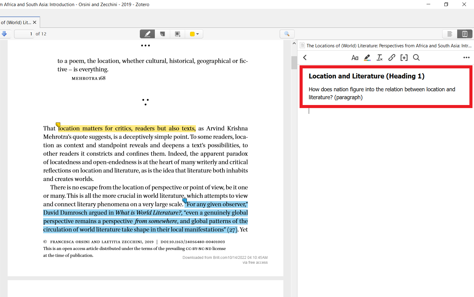 Mushtaq Bilal, PhD on Twitter: "Zotero's inbuilt Note Editor can REVOLUTIONIZE your note-taking ...